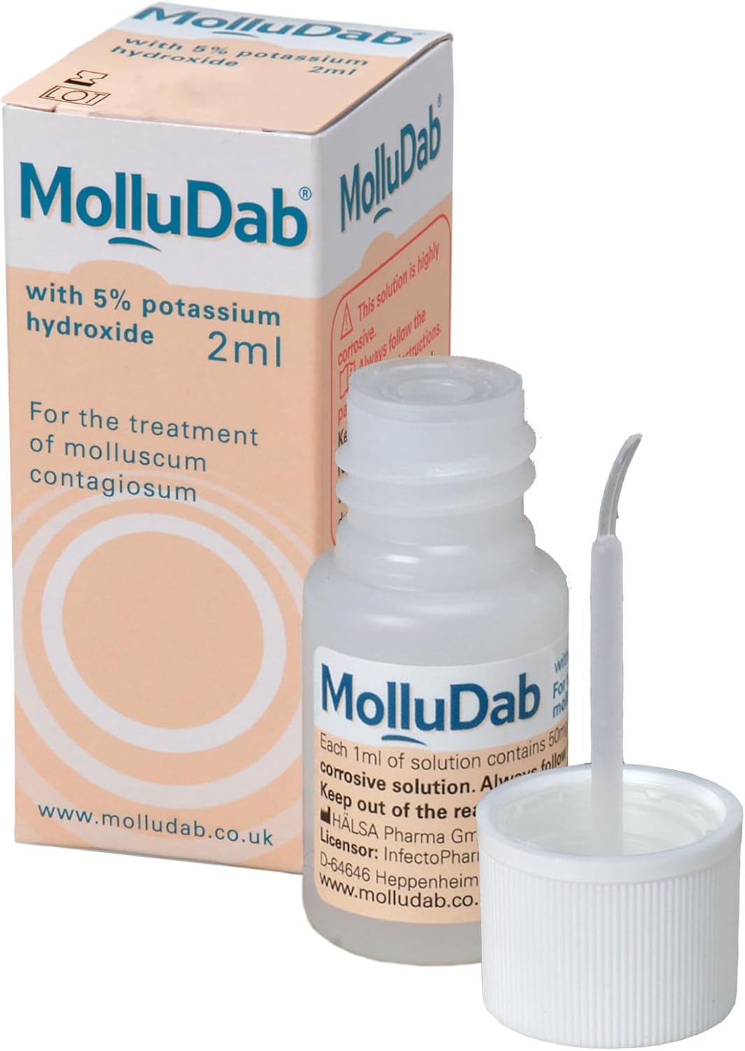 Molludab Molluscum Solution, with 5% Potassium Hydroxide to treat Moll ...